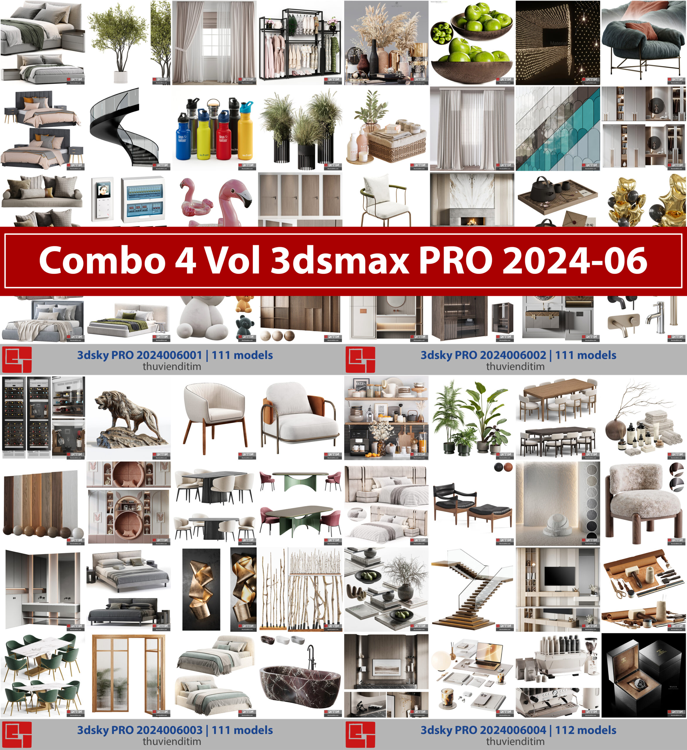 Combo 4 Vol 3dsmax PRO 2024-006 - DITIM 3DSMAX